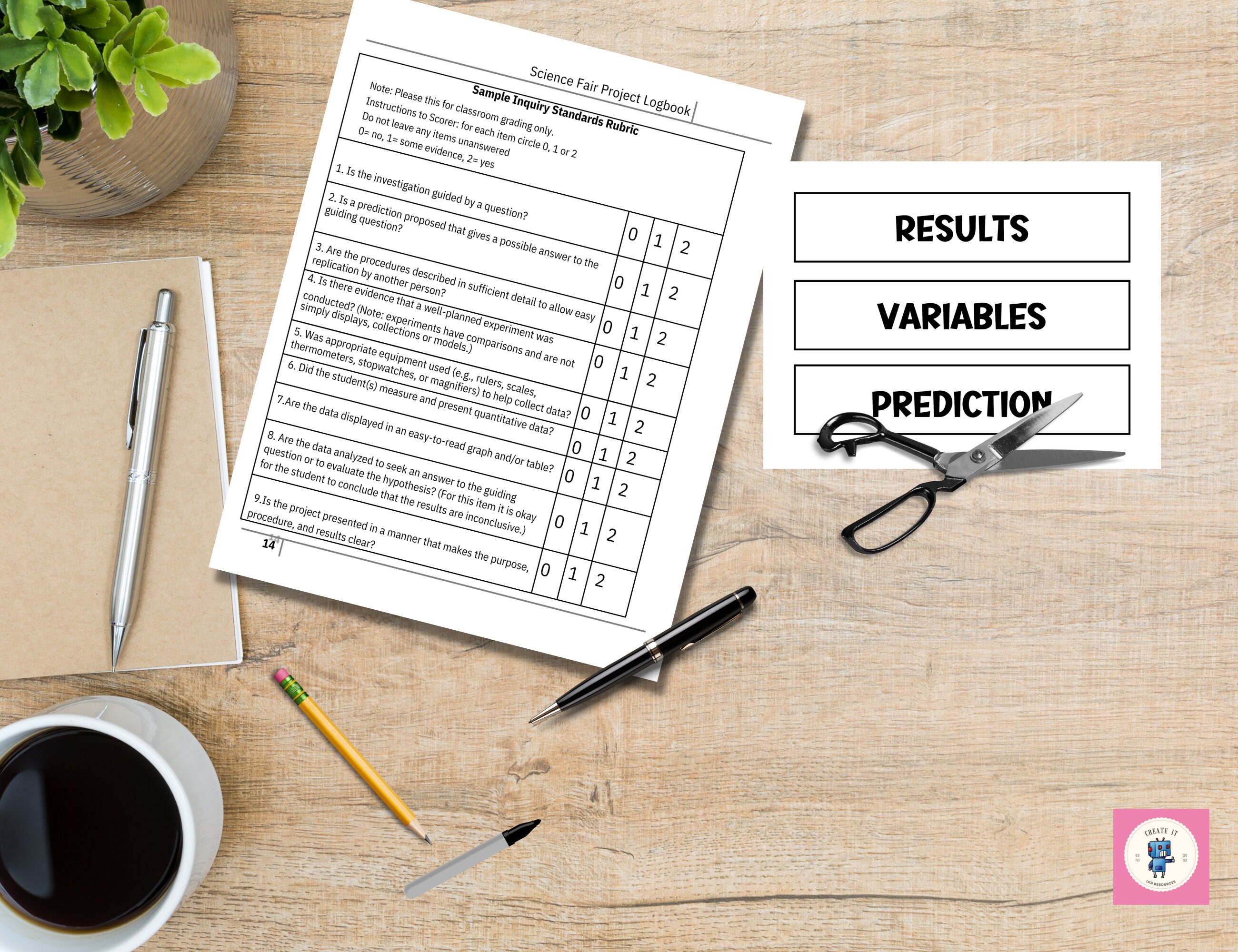 Science Fair Project Logbook & Display Labels (digital Download) - Etsy