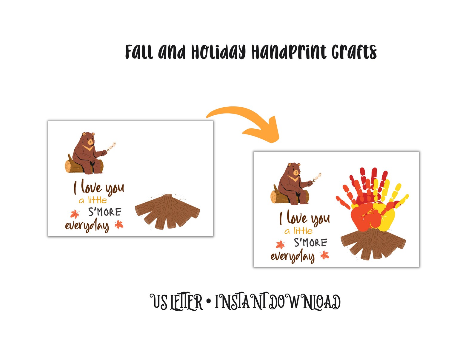 Holiday Handprint Craft Footprint Craft Handprint and - Etsy