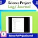 Science Fair Project Logbook: 14-page Journal (digital Download) - Etsy