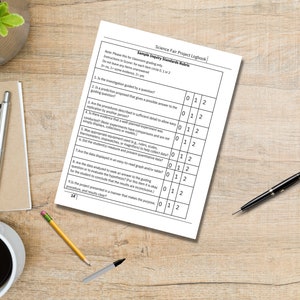 Science Fair Project Logbook: 14-page Journal (digital Download) - Etsy