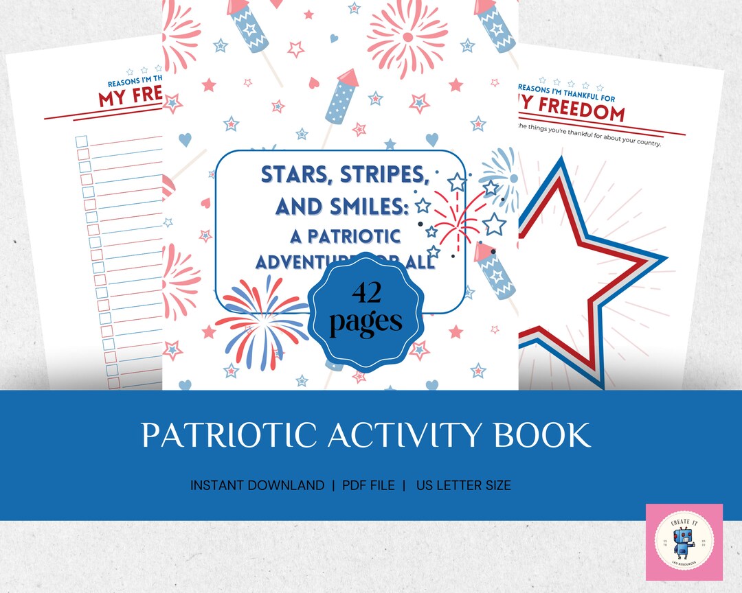 Stars, Stripes, and Smiles: a Patriotic Family Activity Book, Family ...