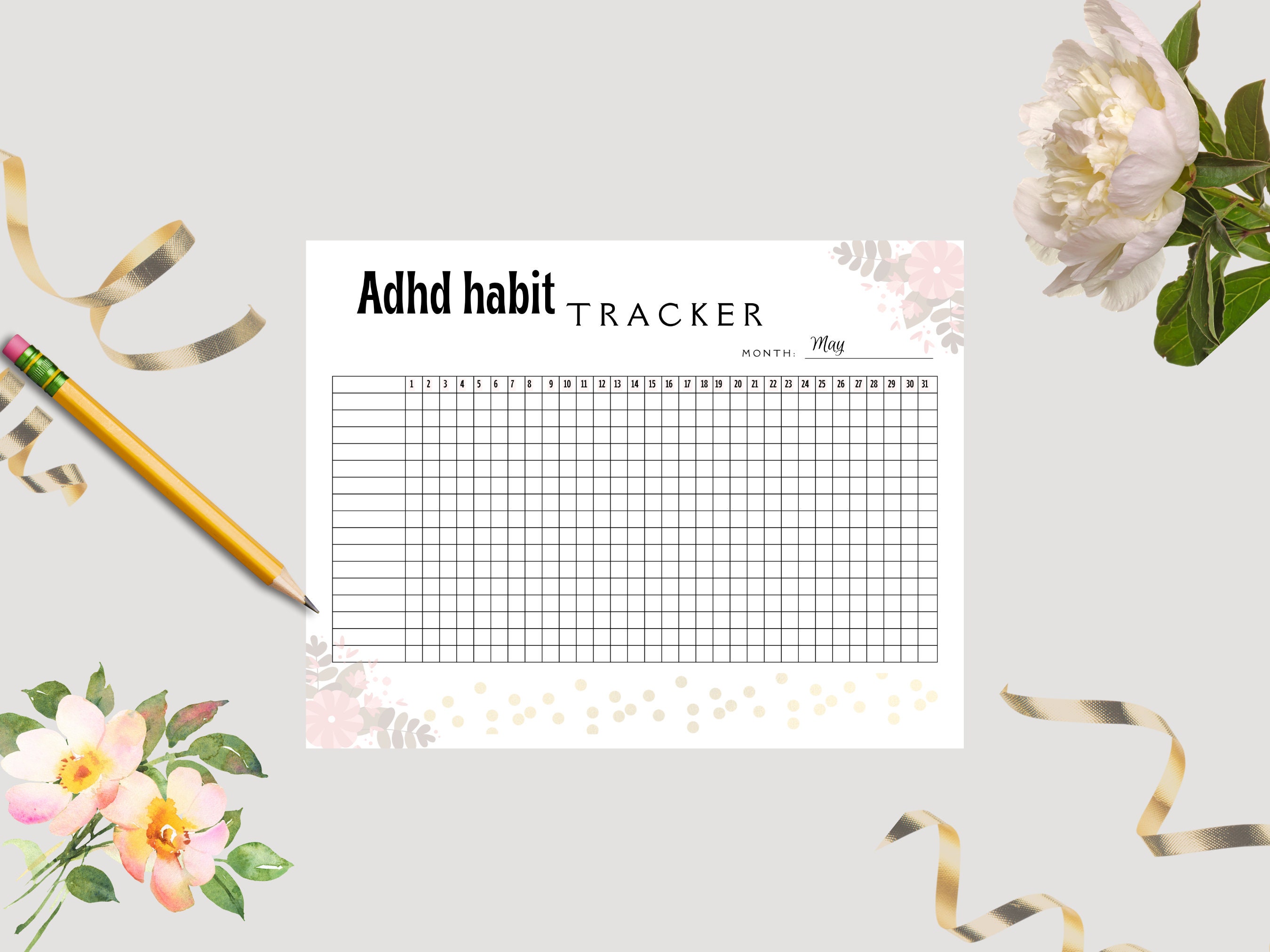 ADHD Habit Tracker ADHD Planner Adults ADHD Planner for Work Adhd ...