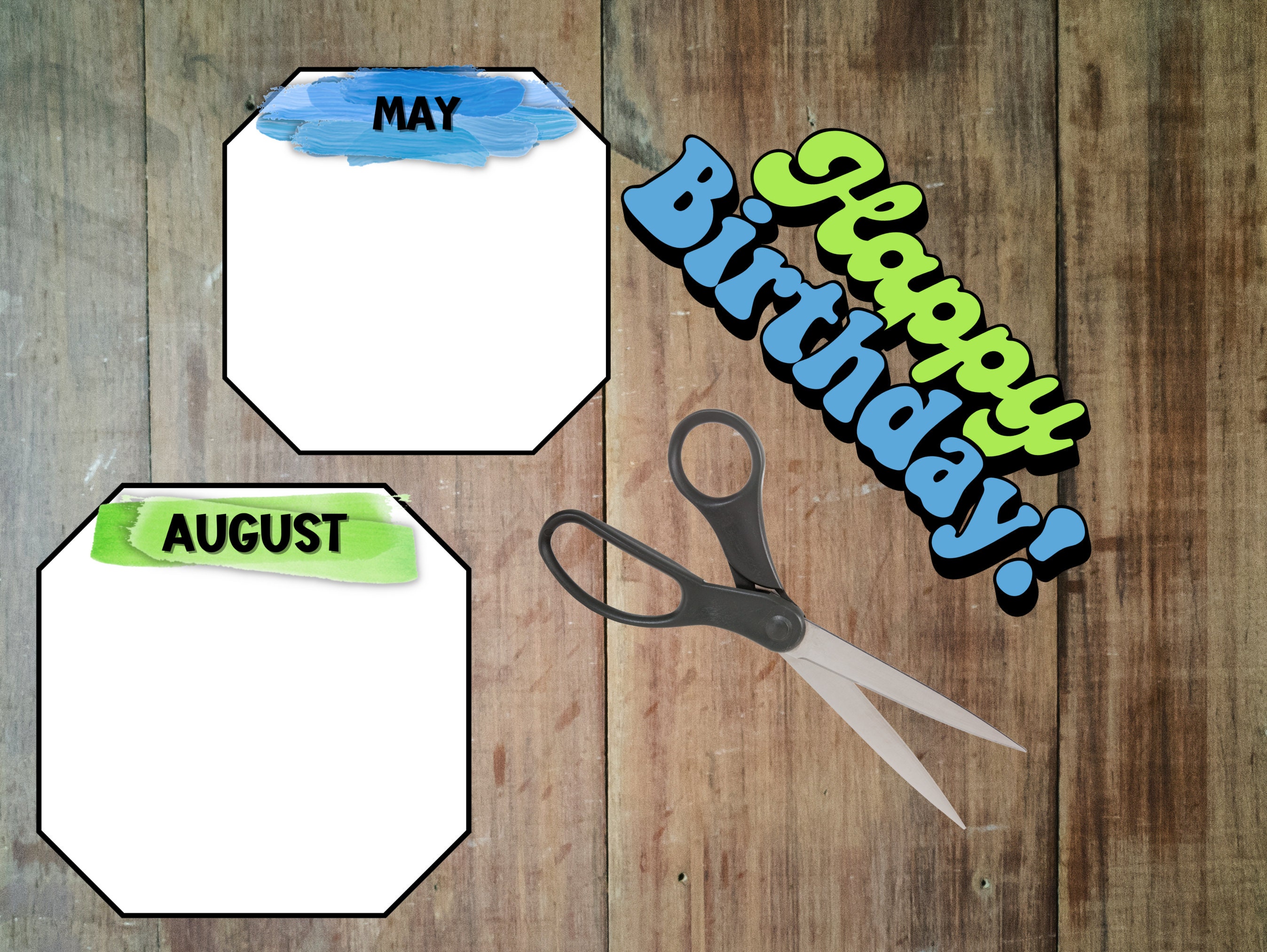 Birthday Bulletin Board Classroom Birthday Bulletin Board Blue - Etsy