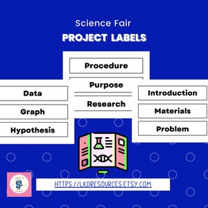 Science Fair Display Boards Labels,science Fair Project Labels, Science ...