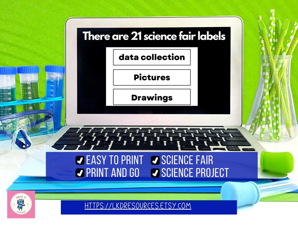 Science Fair Display Boards Labels,science Fair Project Labels, Science ...