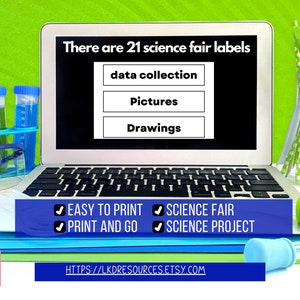 Science Fair Display Boards Labels,science Fair Project Labels, Science ...