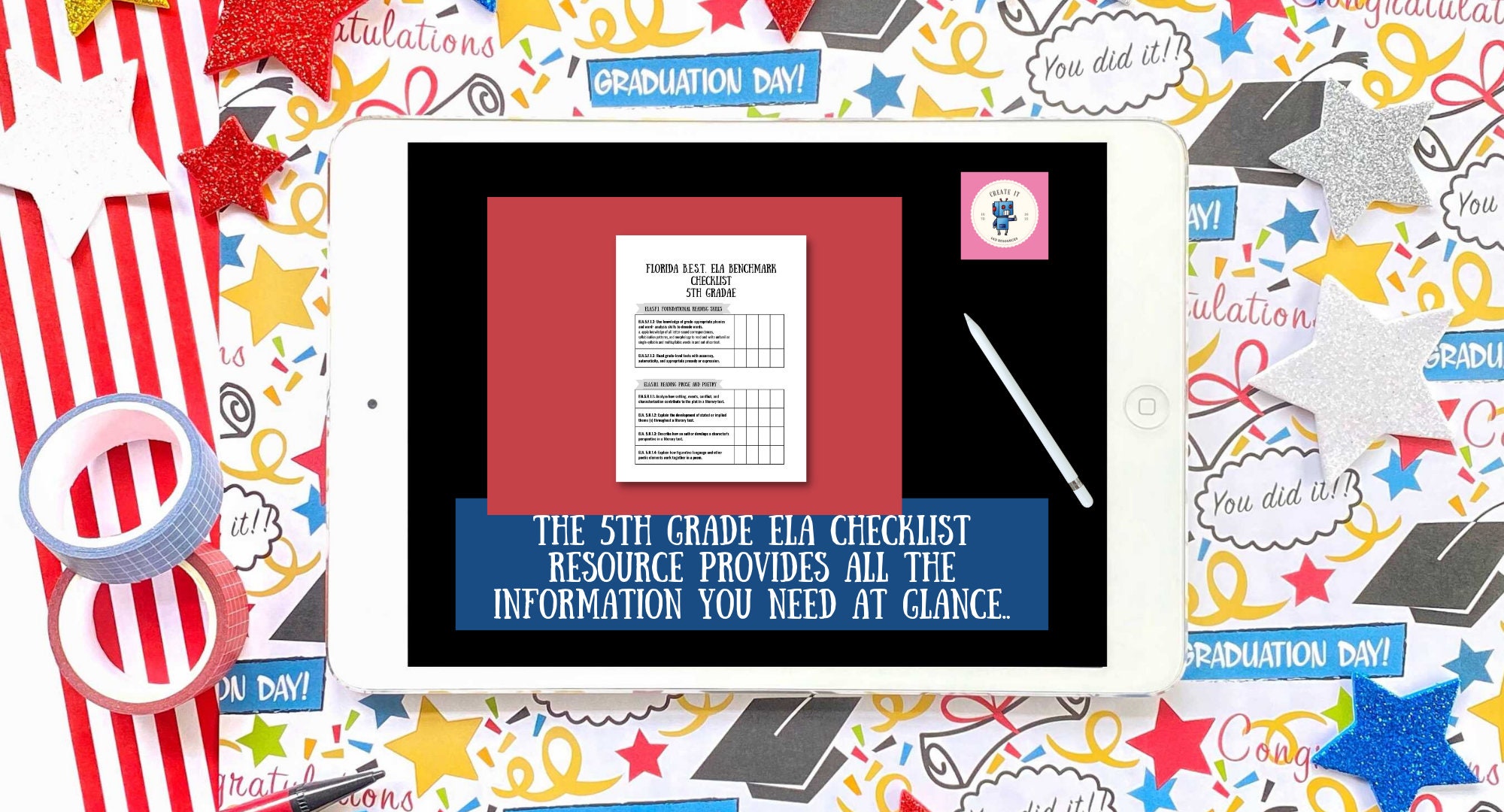 Florida 5th Grade B.E.S.T. Standards English Language Arts Benchmark ...