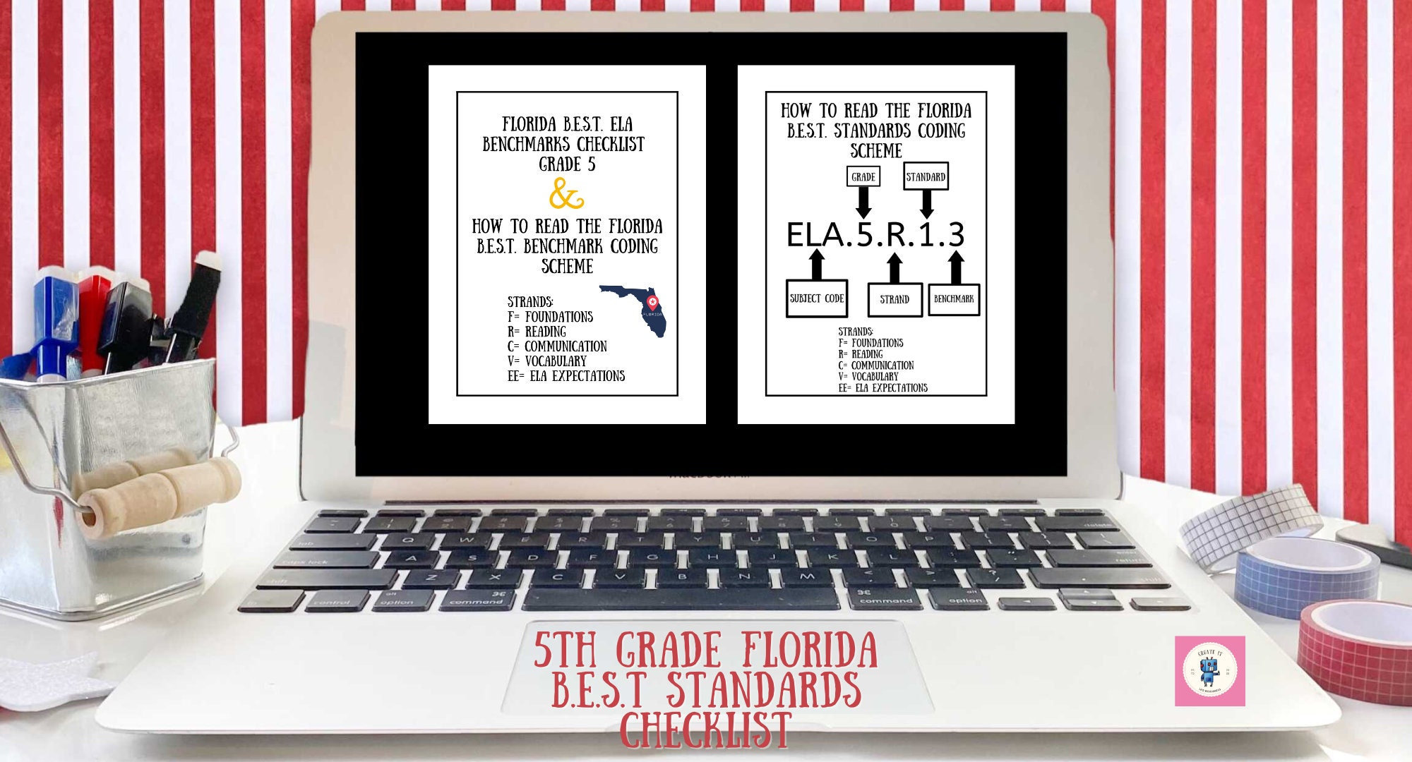 Florida 5th Grade B.E.S.T. Standards English Language Arts Benchmark ...