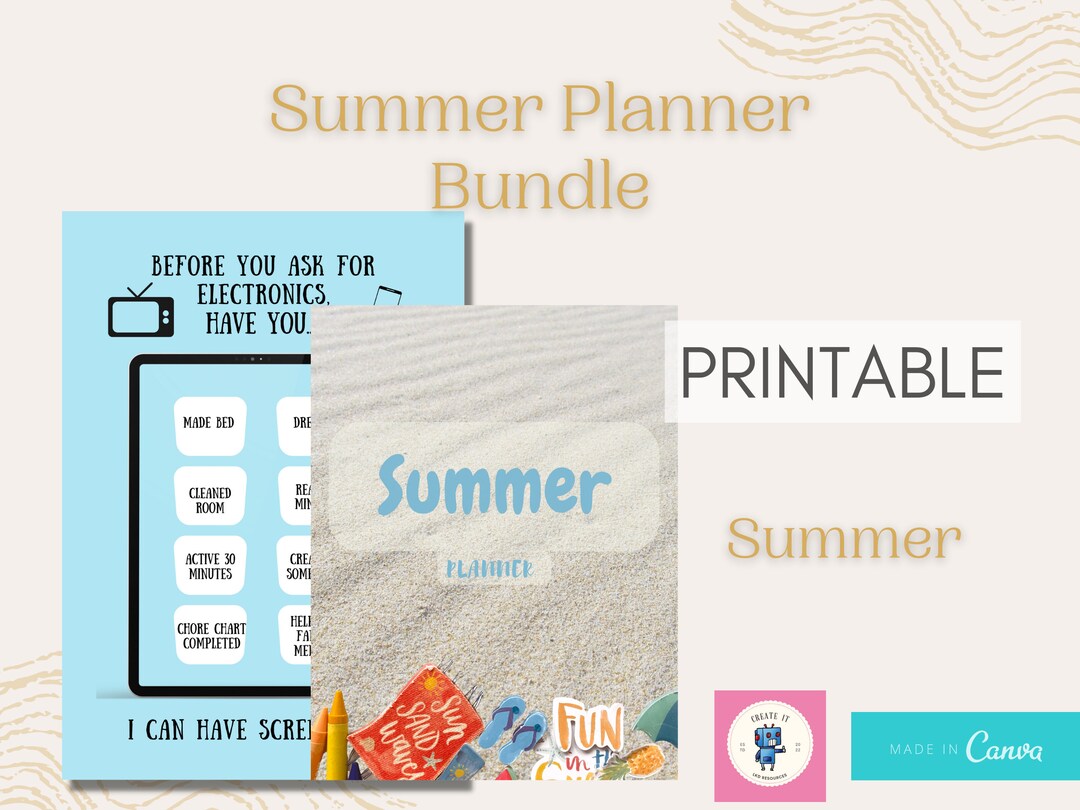 Chore Chart Bundle, Screen Time Checklist, Daily Routine, Chores ...