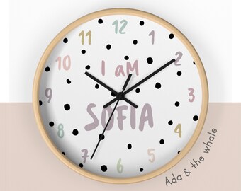 Girls Wall Clock - Etsy UK