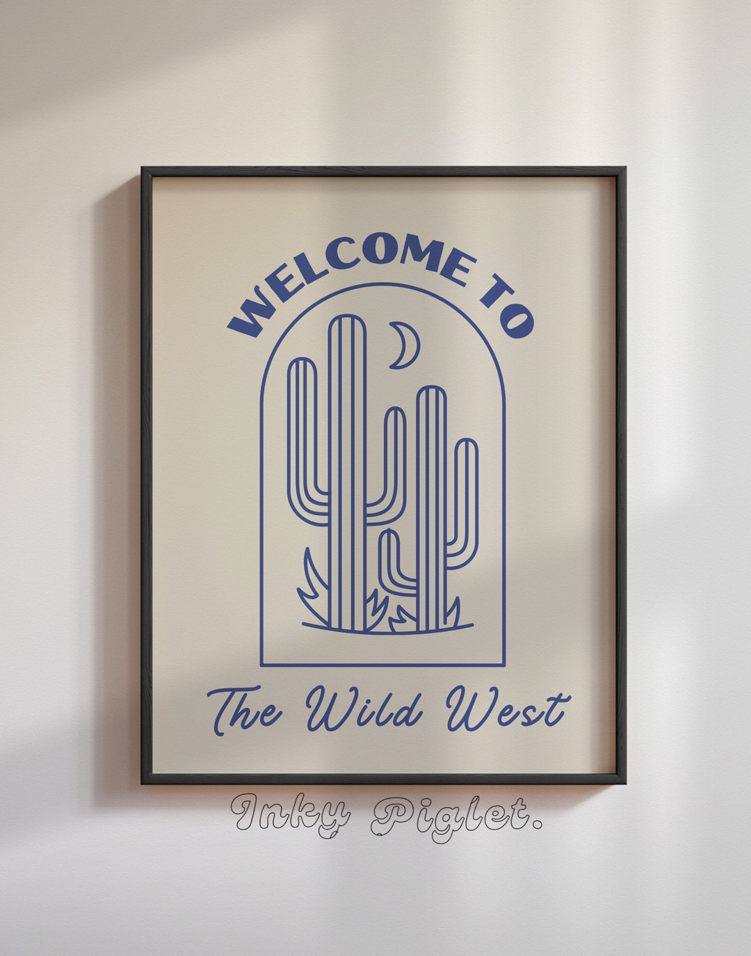 Welcome to the Wild West, Western Print, Cowboy Print, Room Decor ...
