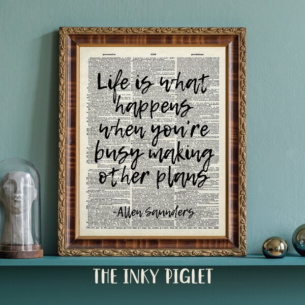 Life is What Happens - Etsy
