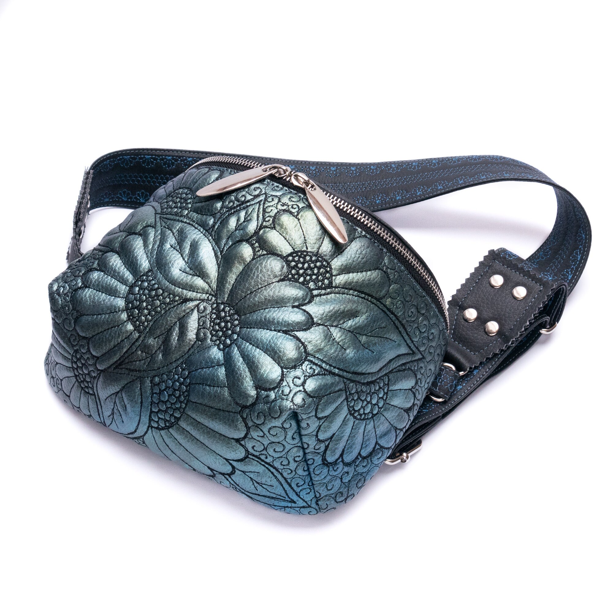 Unique Crossbody Sling Bag Elegant Vegan Leather Black Funny - Etsy