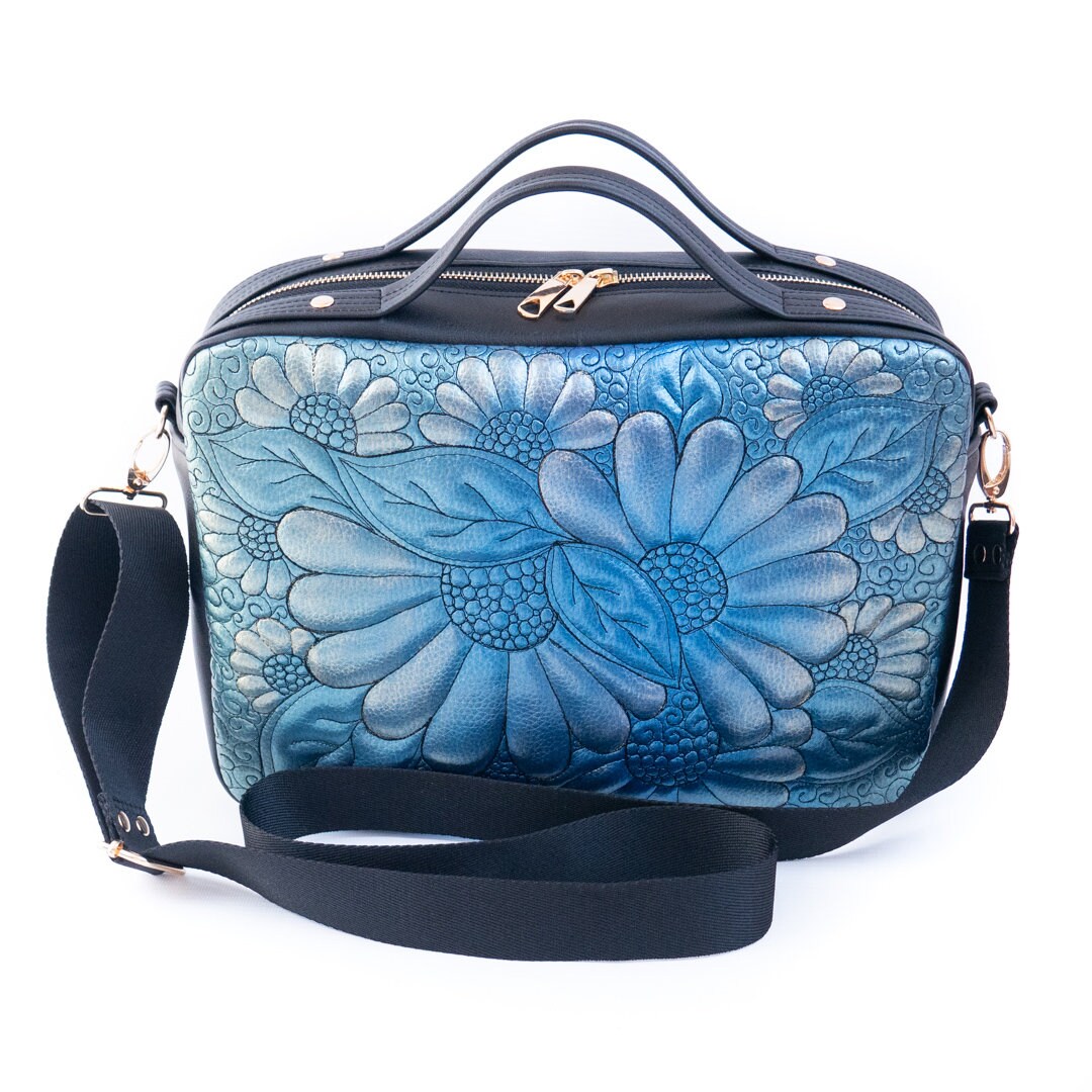 Chic Quilted Messenger Bag for Women Stylish A4 Laptop Tote, Work ...