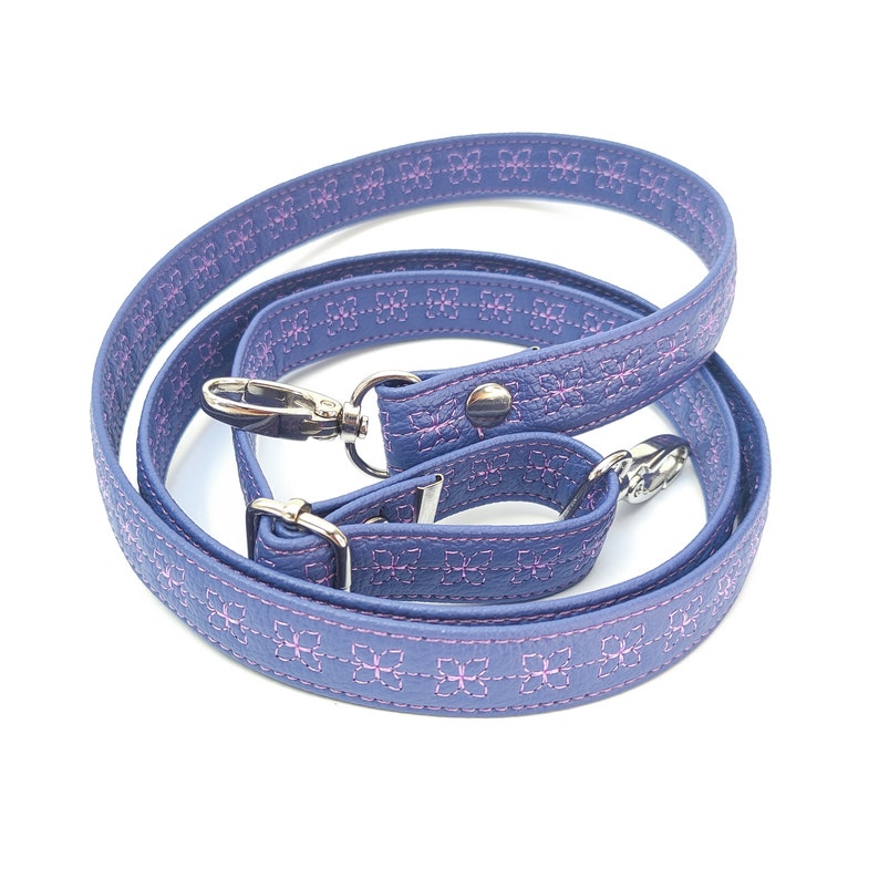 Thin Replacement Crossbody Purse Strap Adjustable Violet Embroidered ...