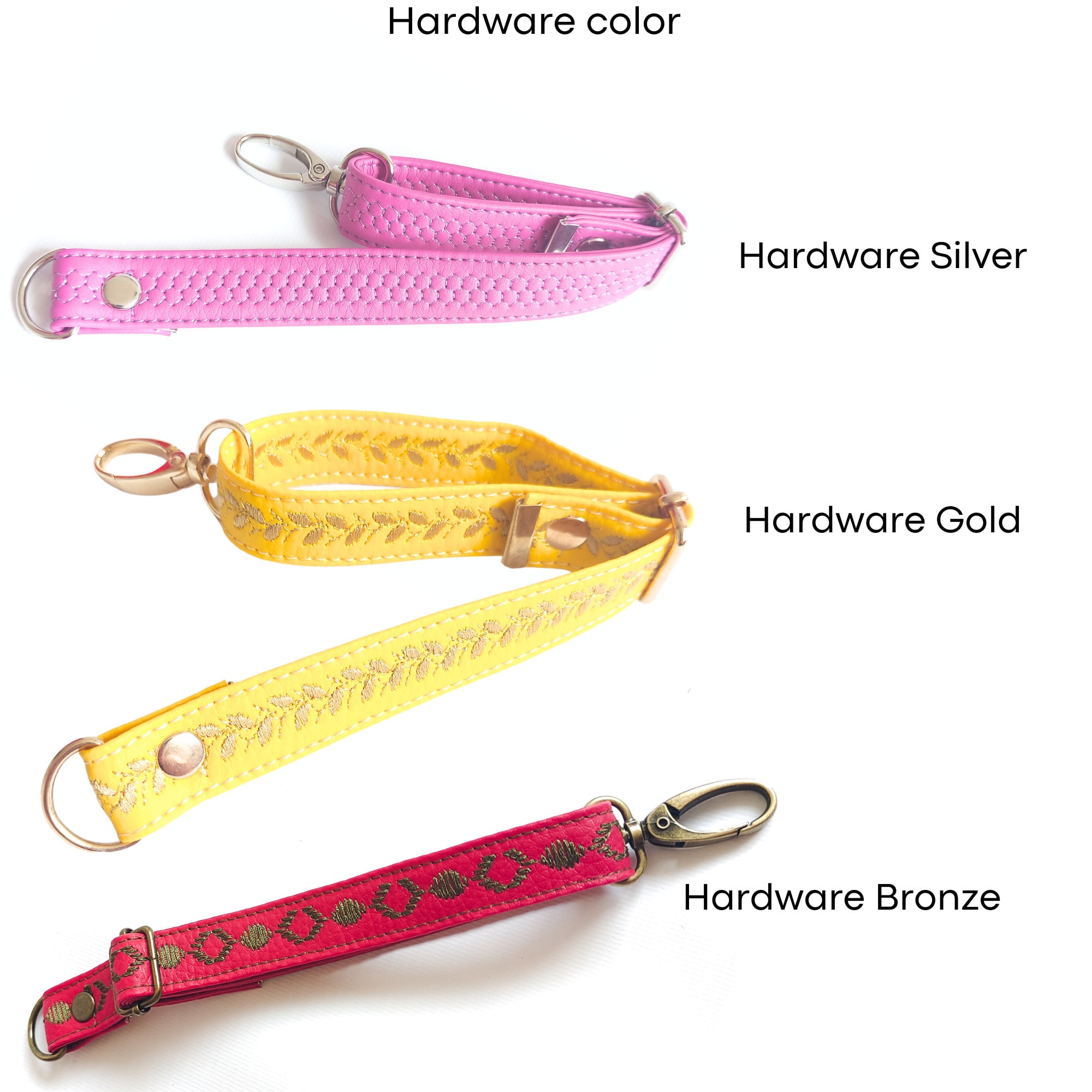 Adjustable Extender for Purse Strap, Extension Bag Strap, Vegan Leather ...