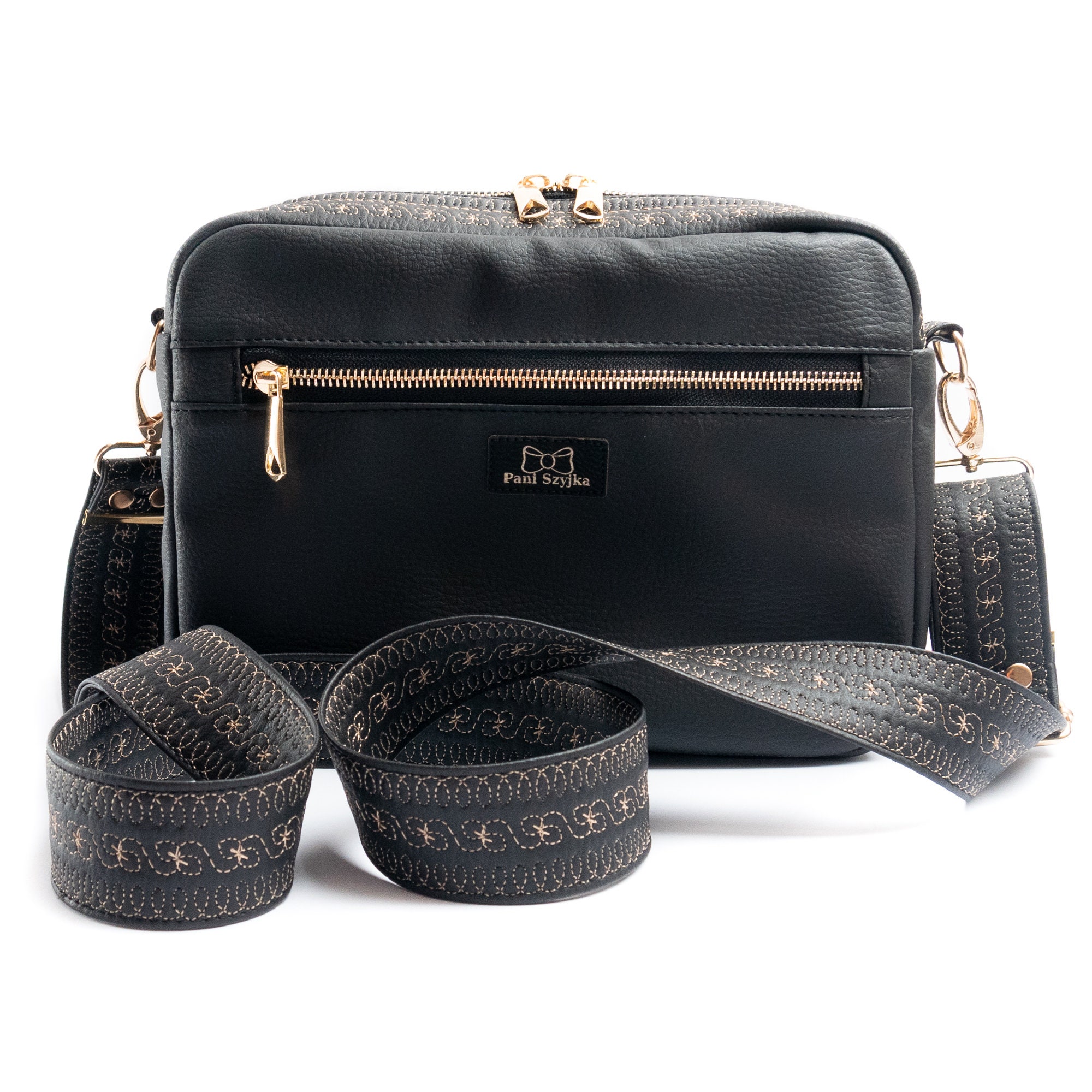 Quilted Crossbody Camera Style Bag With Guitar Purse Strap, Unique ...