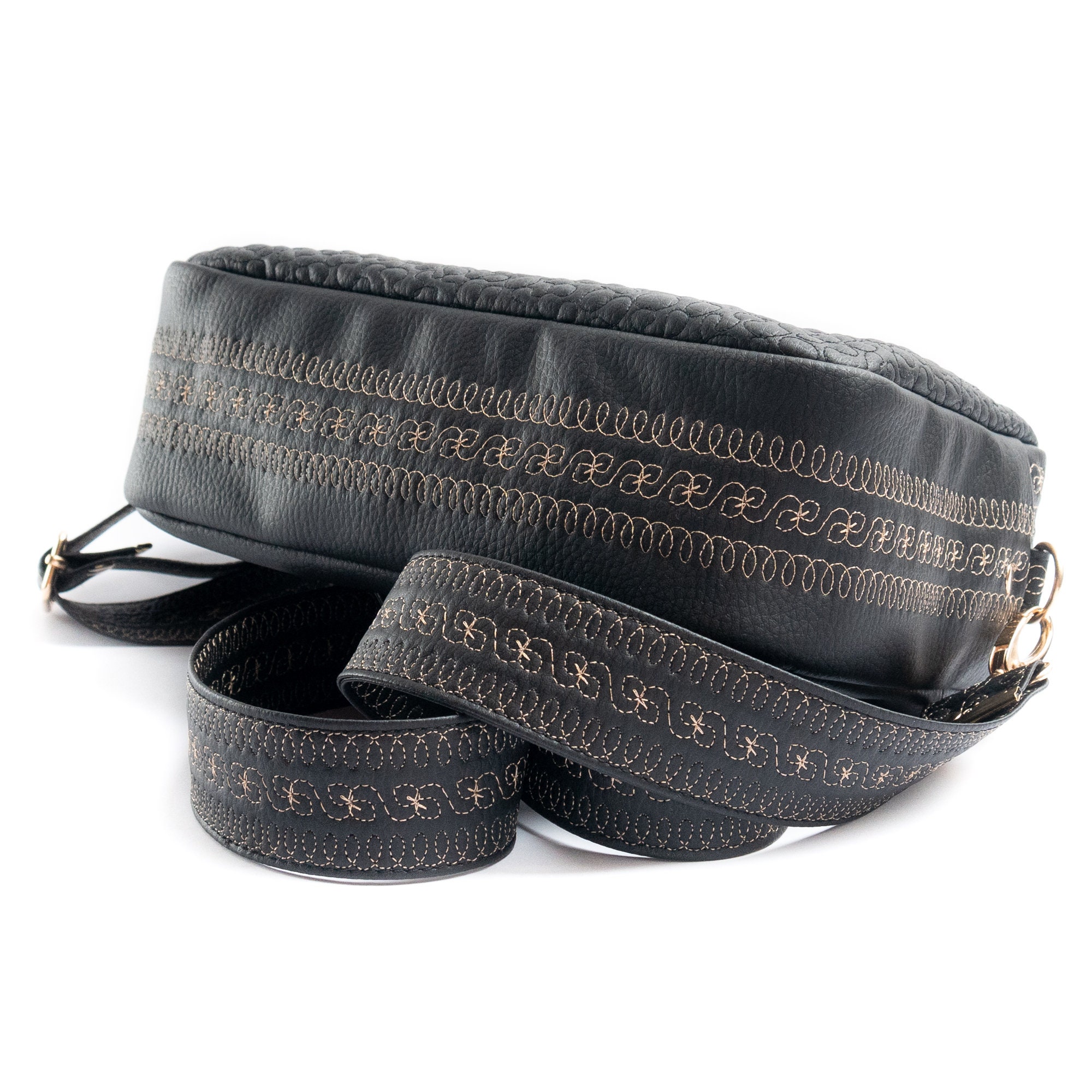 Quilted Crossbody Camera Style Bag With Guitar Purse Strap, Unique ...