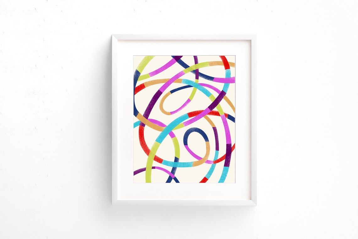 Gallery Wall Prints Set of Prints Colorful Wall Art Set - Etsy