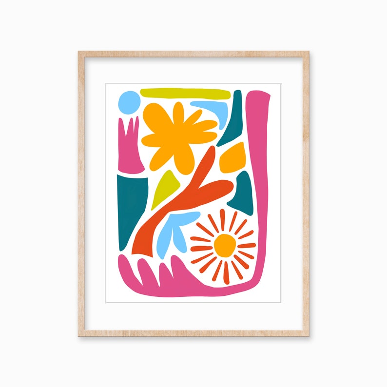 Set of Three Bold Prints, Colorful Wall Art, Abstract Wall Art ...