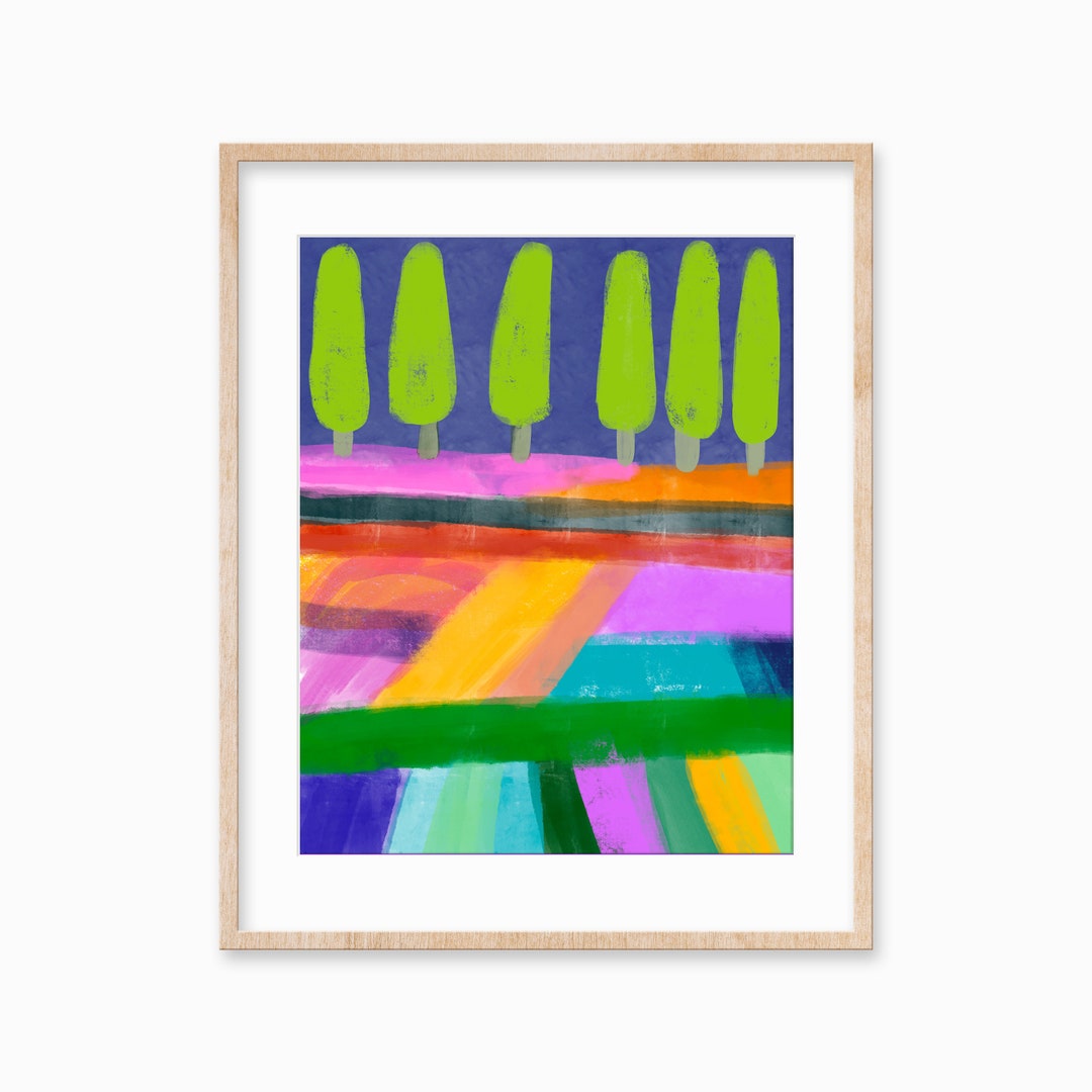 Modern Colorful Print, Trendy Printable Artwork, Contemporary Print ...