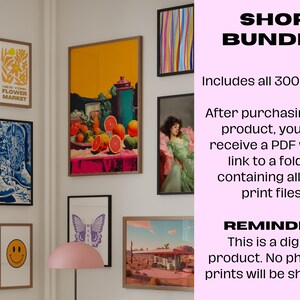 Big Bundle Wall Art Set, Eclectic and Maximalist Prints, Kitchen Decor ...