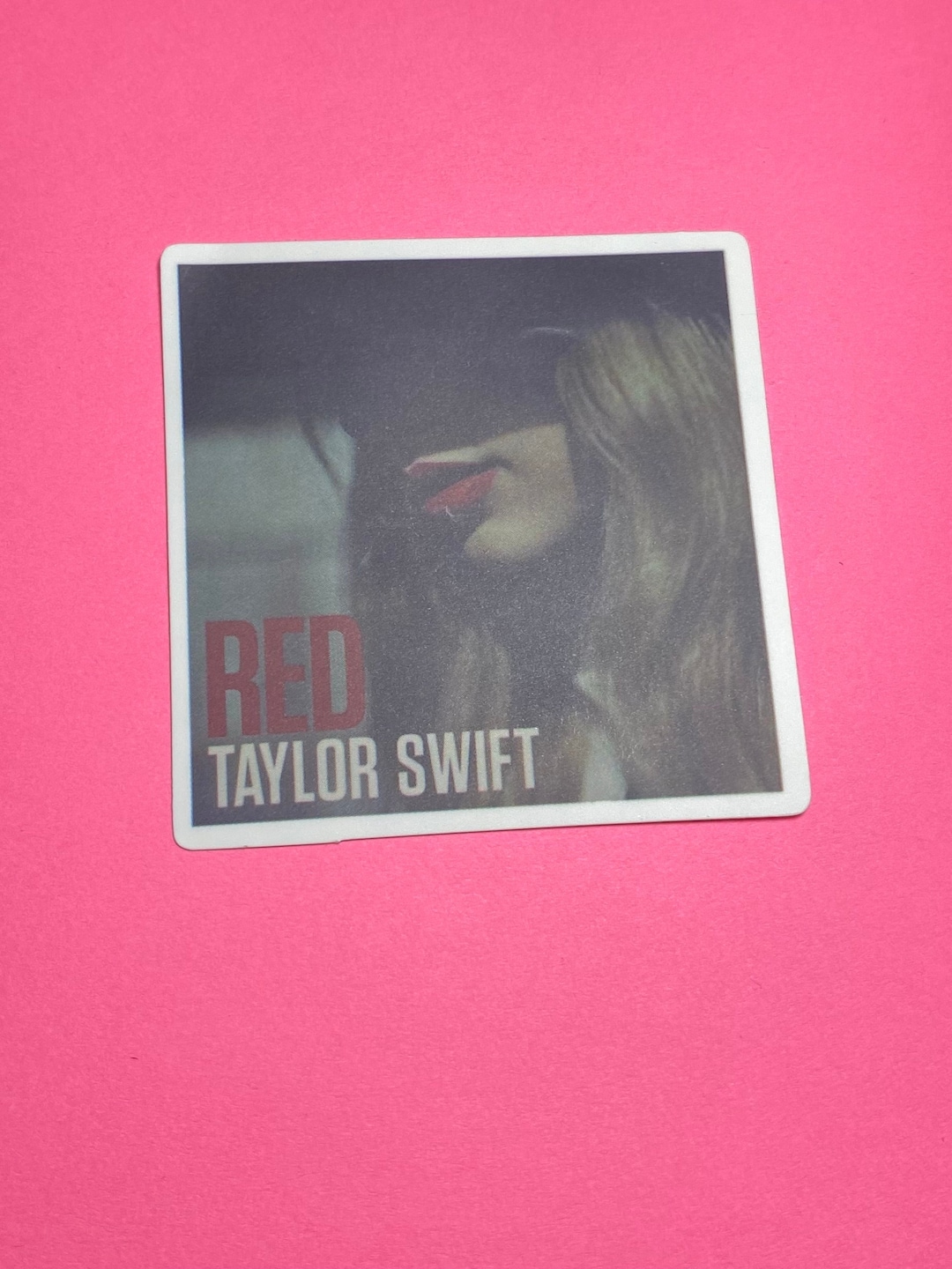Red Album Cover Taylor Swift Sticker - Etsy