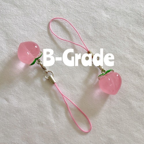 Strawberry Love Pink Phone Charm Strap - Etsy