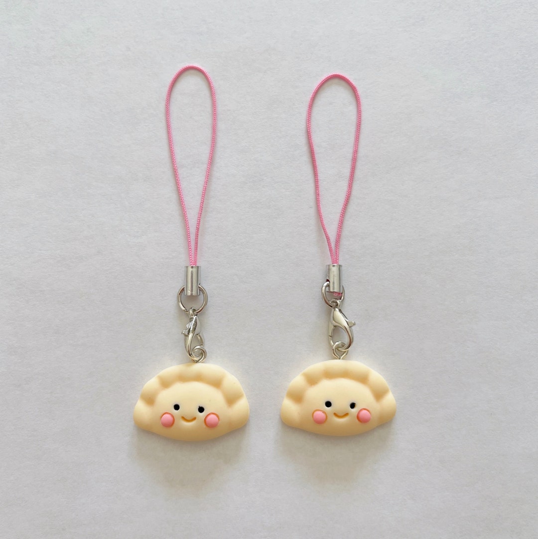 Cute Mini Dumpling Charm Dim Sum Charm Mobile Phone Charm Keychain for ...