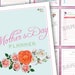 Mother's Day Checklist, Mother's Day Planner, Planner Printable, Mother ...