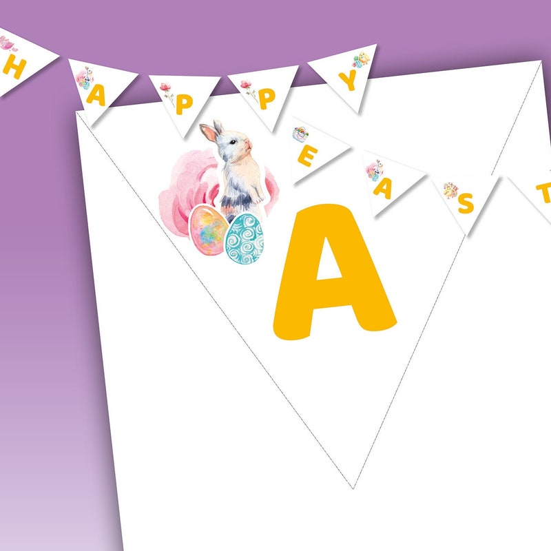 Easter Bunting - Etsy