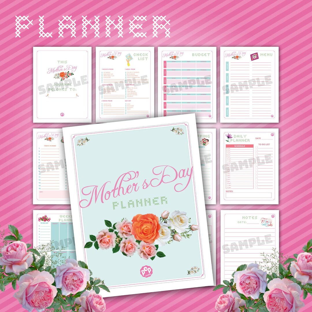 Mother's Day Checklist, Mother's Day Planner, Planner Printable, Mother ...