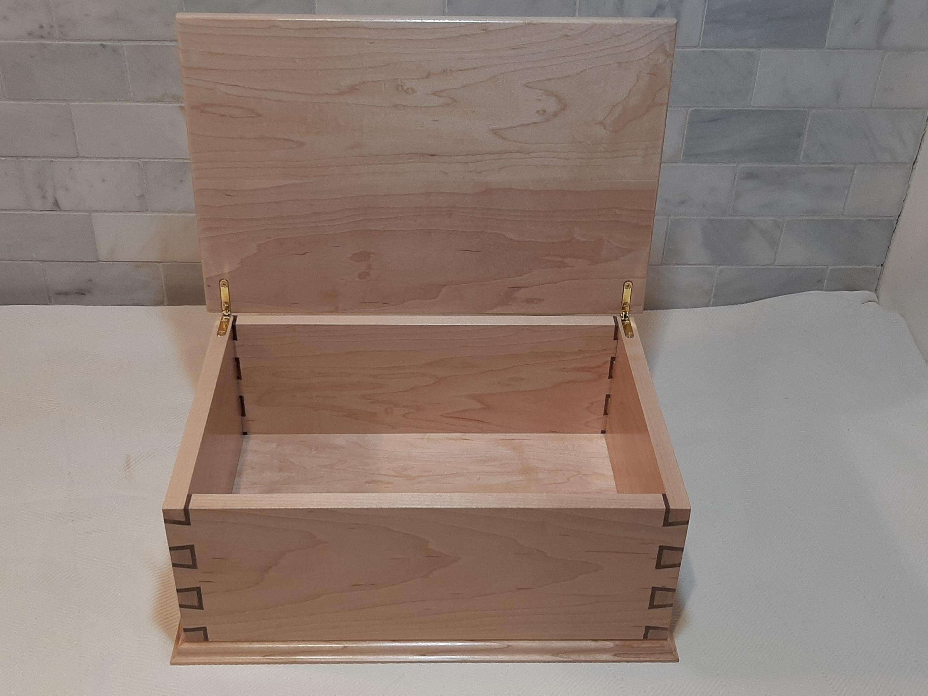 Inlay Box With Inlay Dovetails and Compass Rose Inlay Top. - Etsy