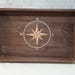 Compass Rose Inlay Serving Tray With Inlay Dovetails - Etsy