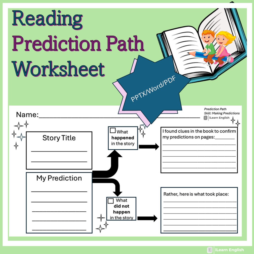 Story Prediction Path Worksheet - Etsy