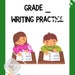Writing Practice Worksheets / Grades 1-3 word, Powerpoint, PDF - Etsy