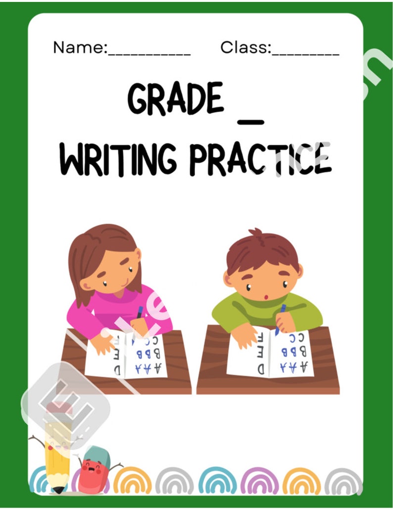 Writing Practice Worksheets / Grades 1-3 word, Powerpoint, PDF - Etsy