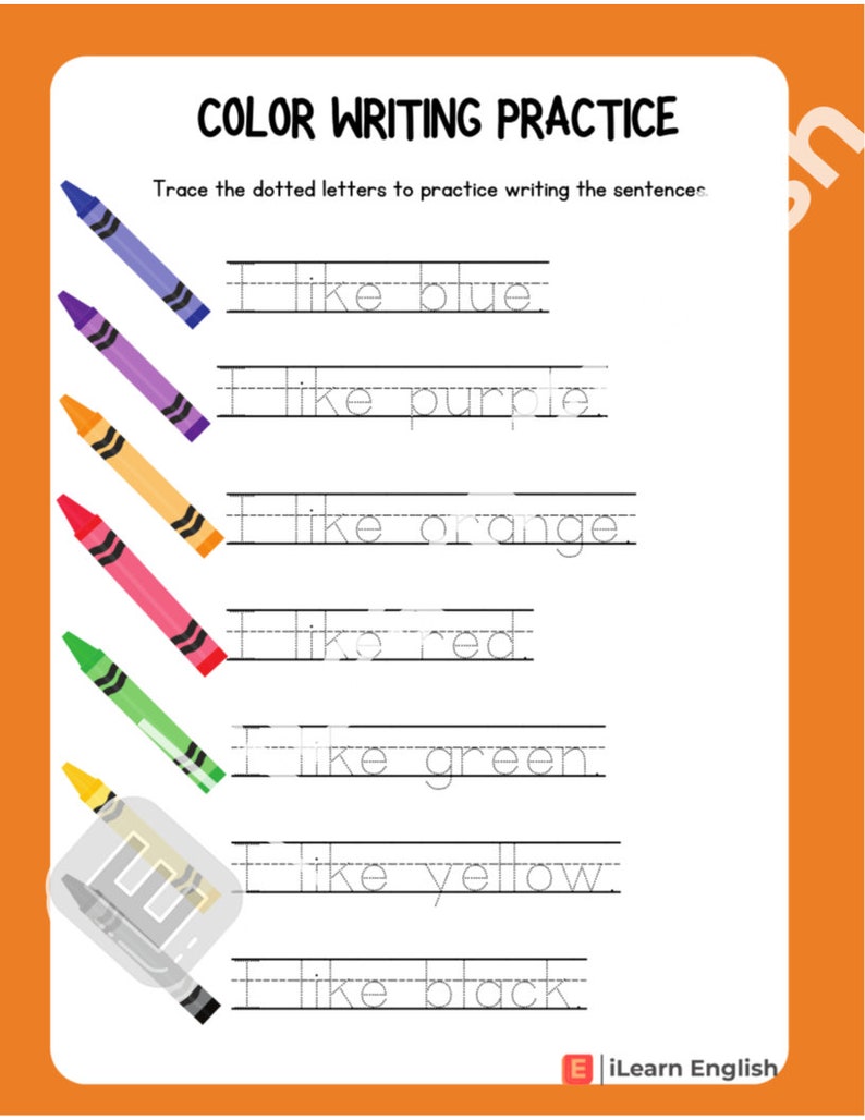 Writing Practice Worksheets / Grades 1-3 word, Powerpoint, PDF - Etsy