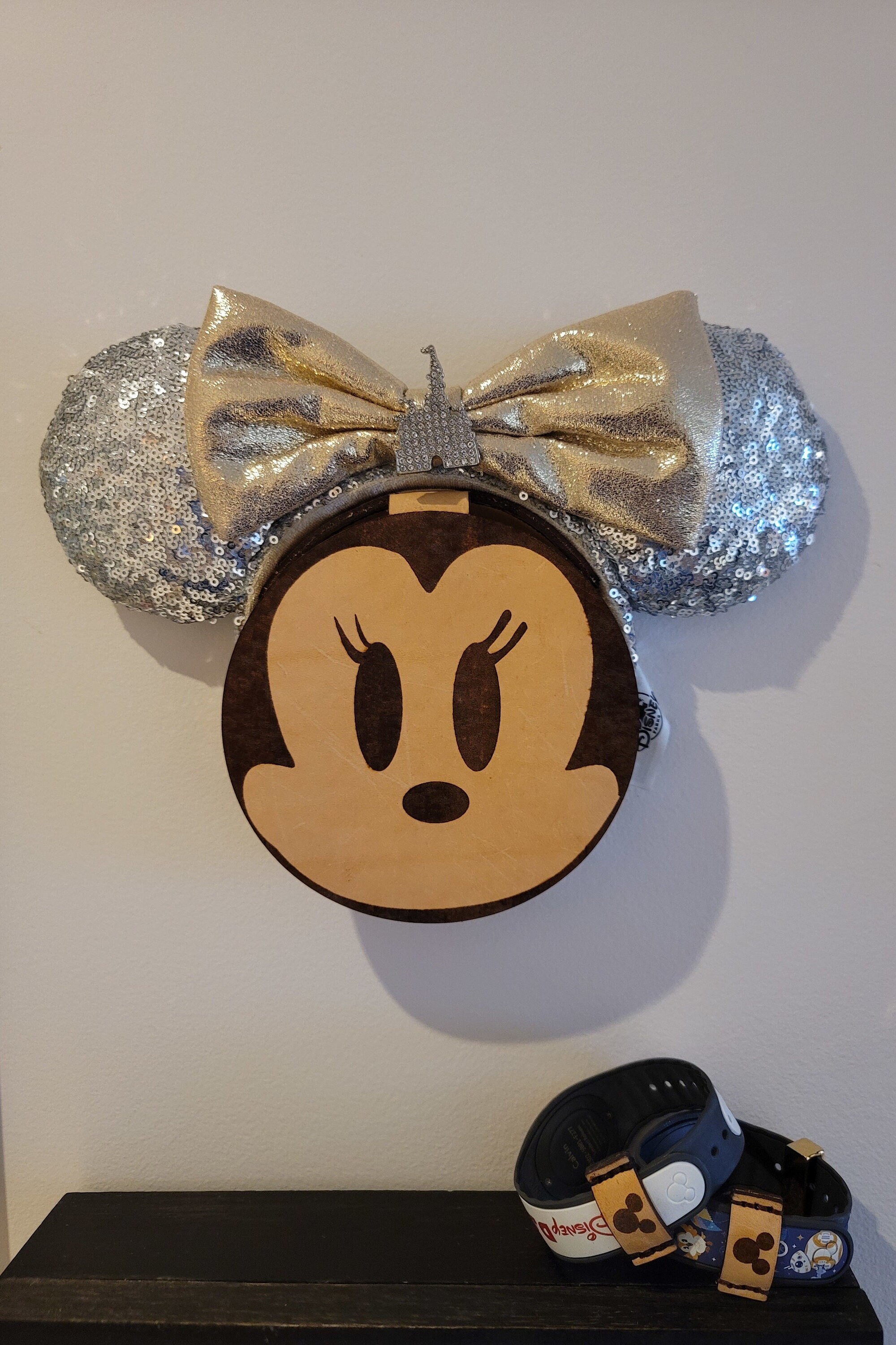 Leather Minnie Ears Display Disney Ears Handband Display - Etsy