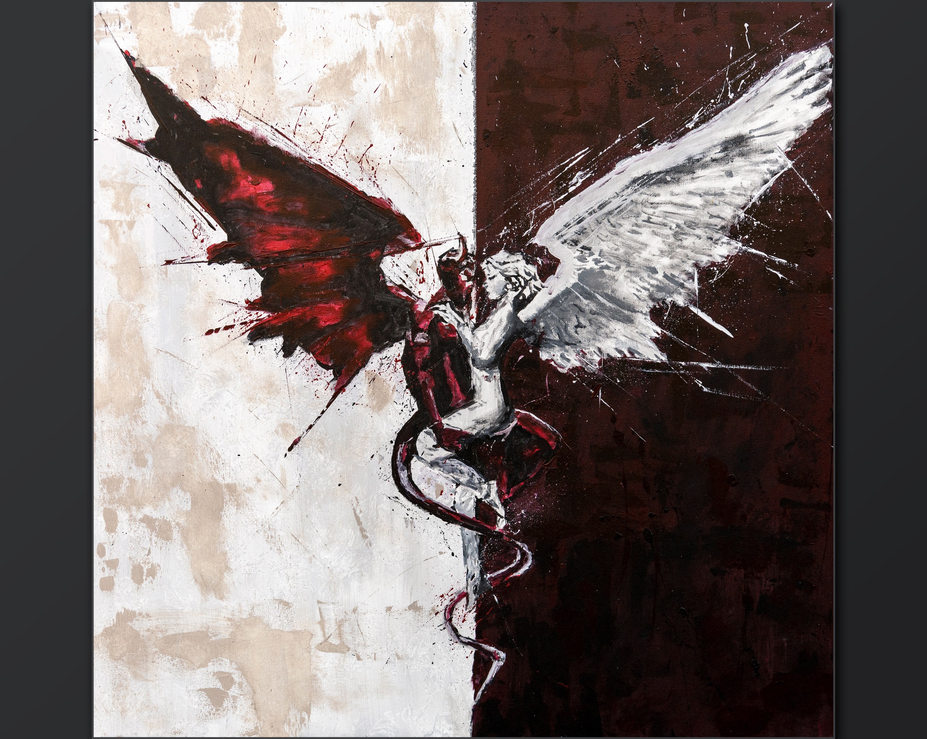 Angel And Devil Painting