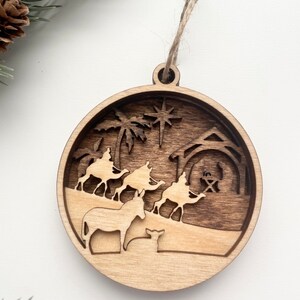 4 Layer Nativity Christmas Ornament, Christmas Ornament, Christmas ...