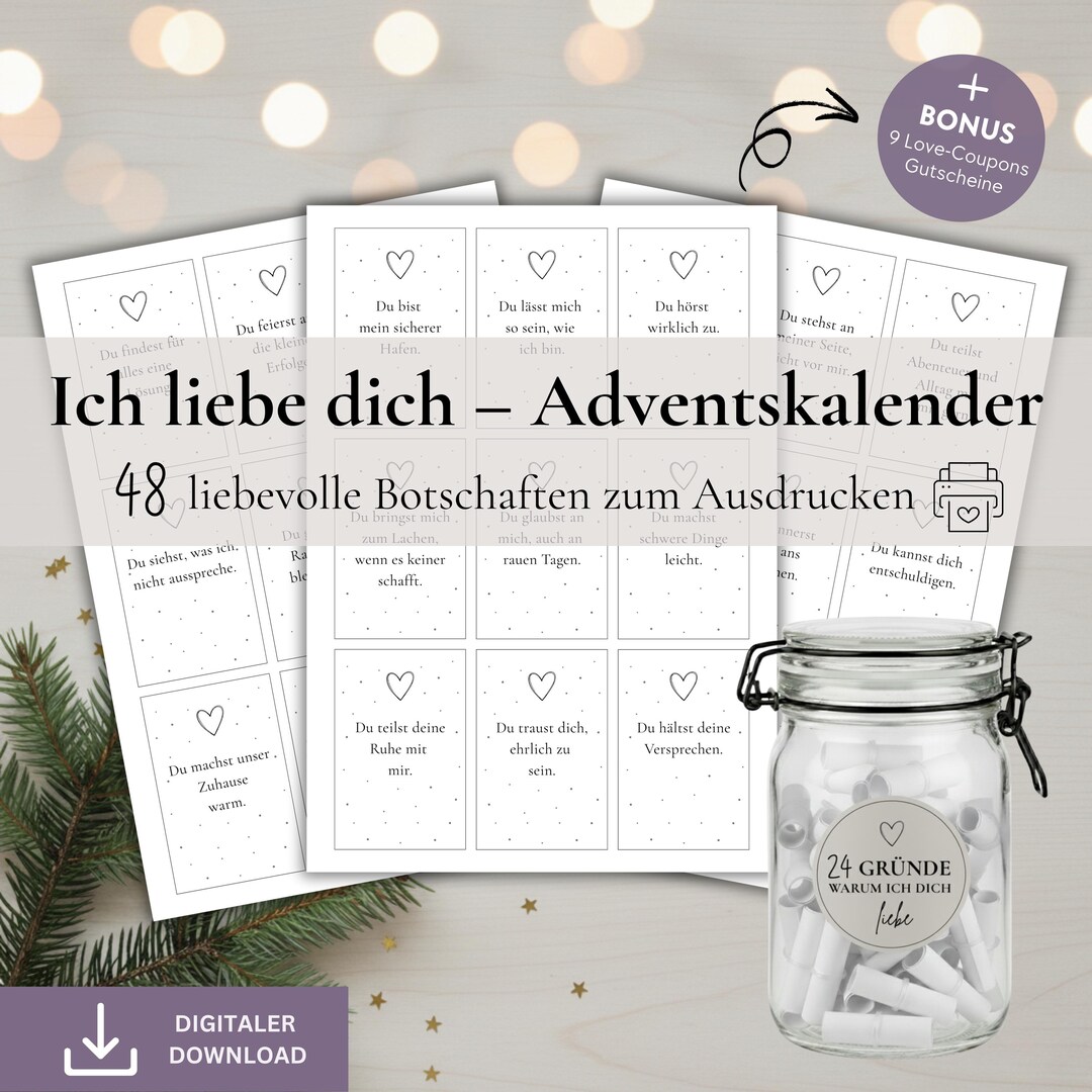 Adventskalender Ich Liebe Dich