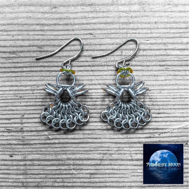 Guardian Angel Chain Mail Necklace/earrings - Etsy