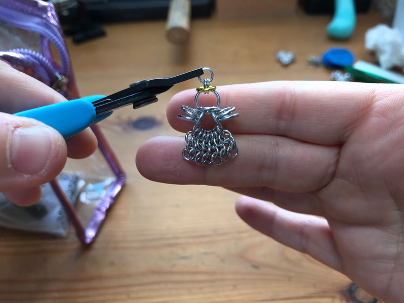 Guardian Angel Chain Mail Necklace/earrings - Etsy