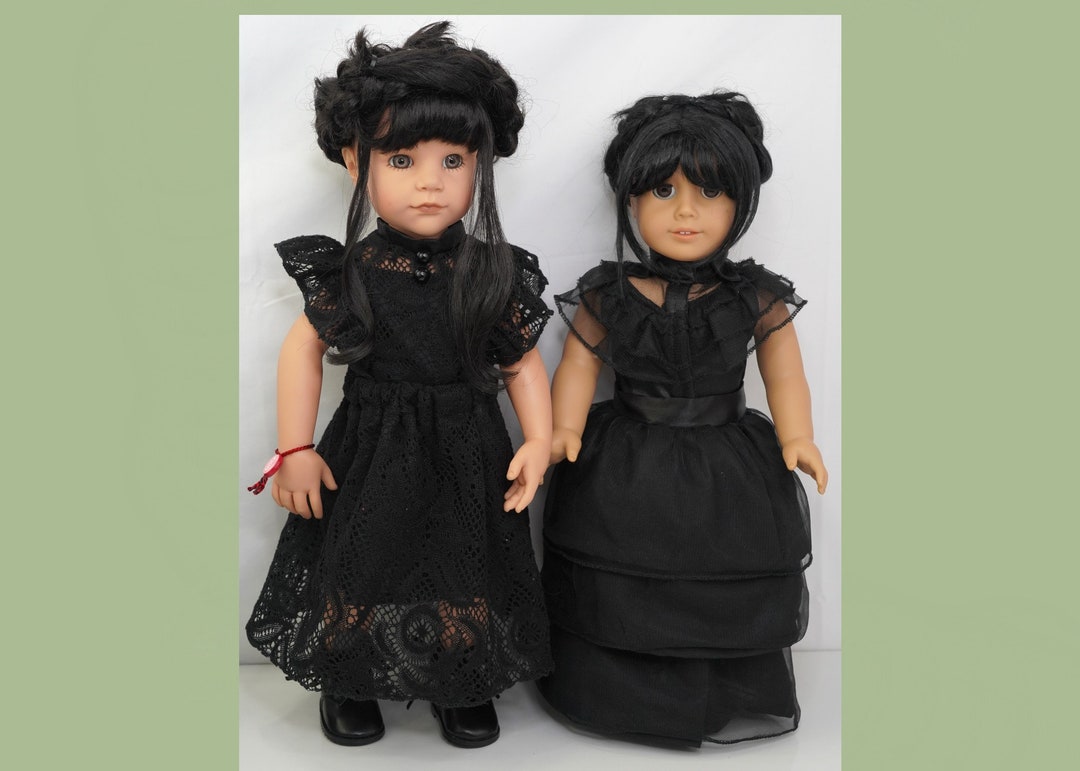 Wednesday Addams Raven Dance Dress Fits American Girl and Other 18 ...