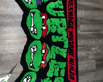 Cartoon Tufted Rug - Etsy