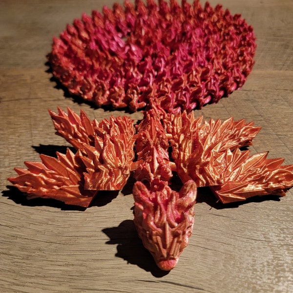 Fire Dragon Sprite 3d - Etsy