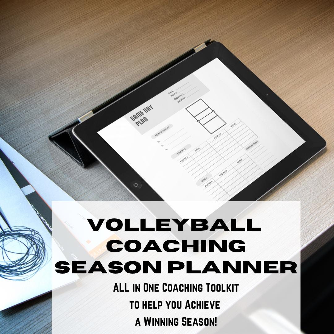 Volleyball Game Day Planner, Volleyball Planner, Volleyball Forms ...