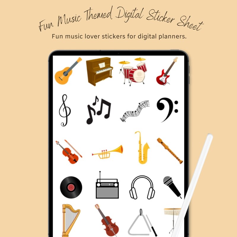 Music Sticker - Etsy