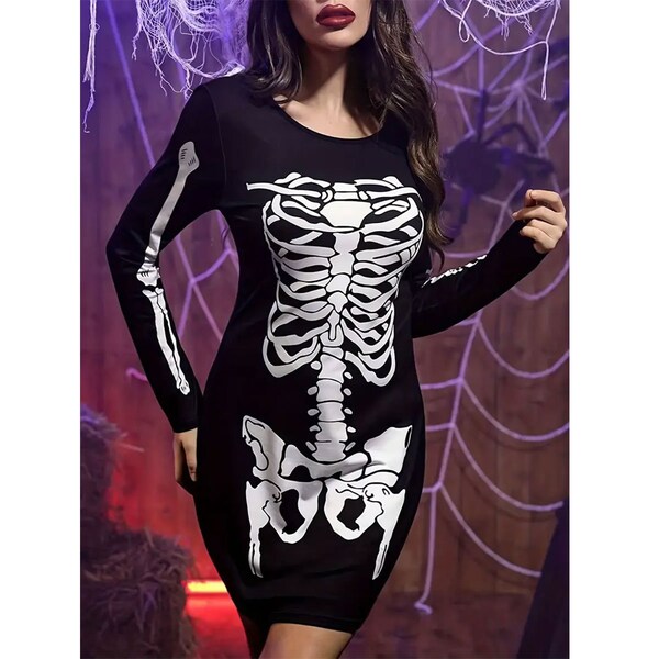 Skeleton Dress Etsy Uk